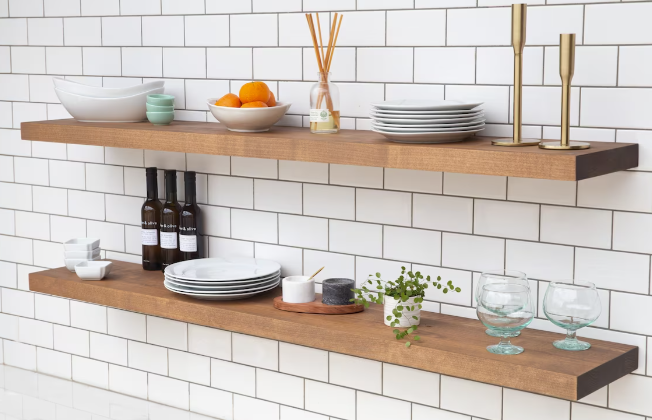 Alder Solid Hardwood SMOOTH Floating Shelf – Notable Wood