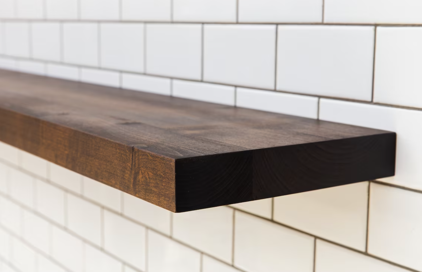 Alder Solid Hardwood SMOOTH Floating Shelf – Notable Wood