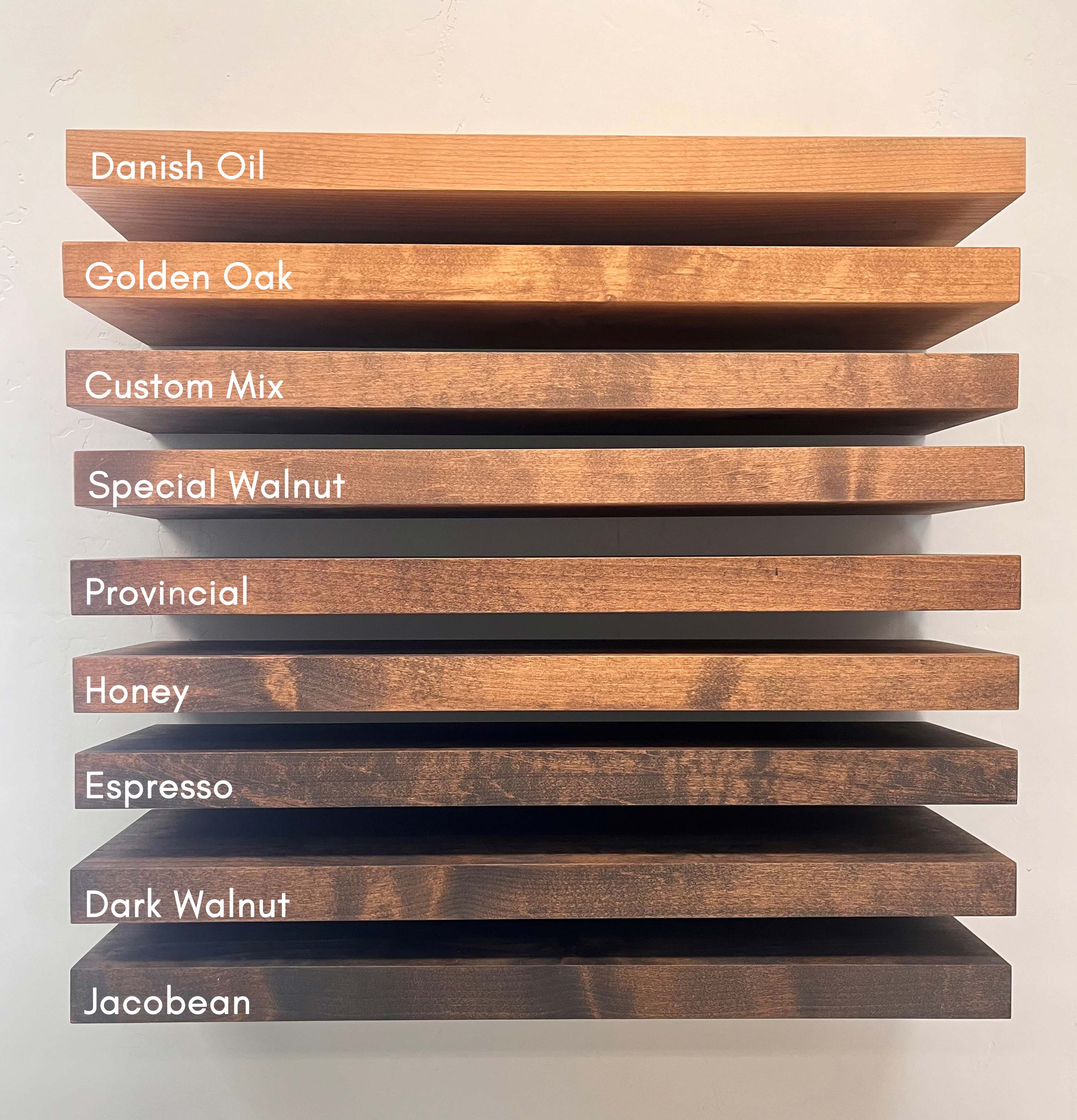 Alder Solid Hardwood SMOOTH Floating Shelf – Notable Wood