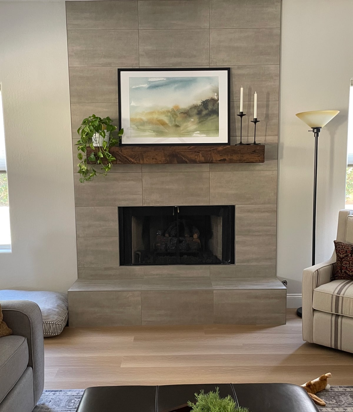 Distressed Alder Mantel – Notable Wood Design